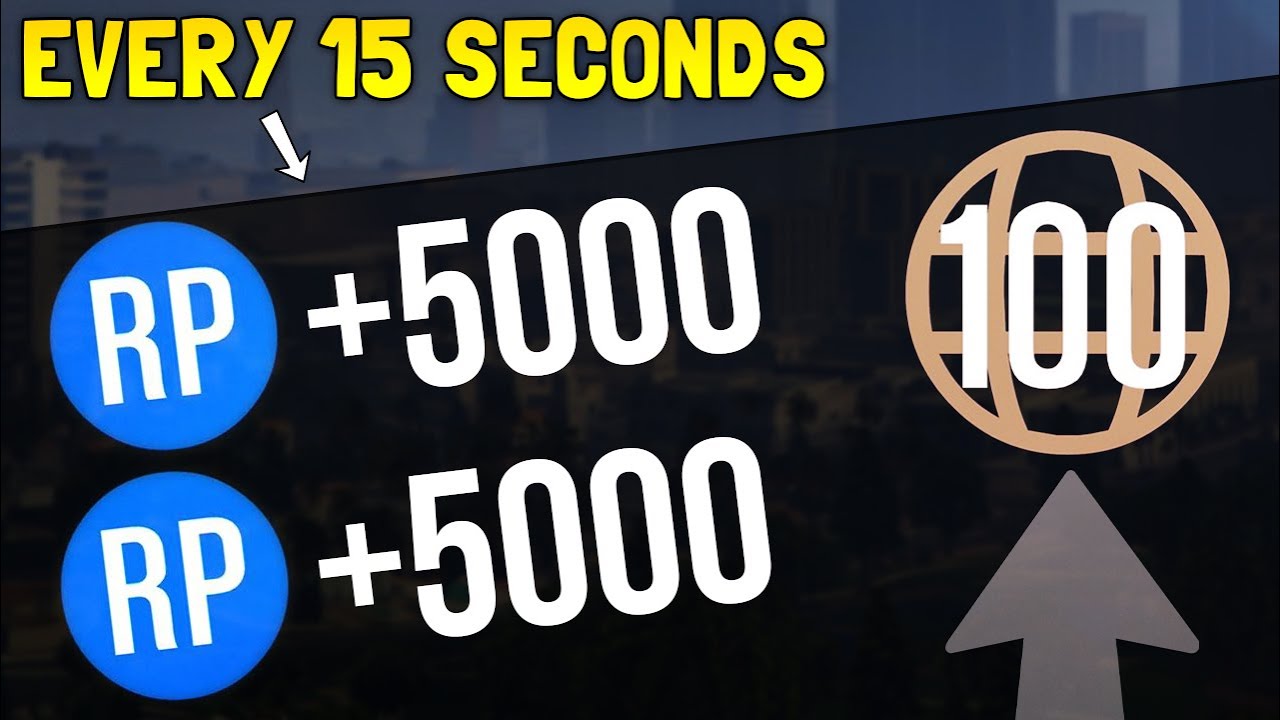 GTA Online BEST LEVEL UP METHOD! Farm 5000 RP Every 15 Seconds! (1 ...