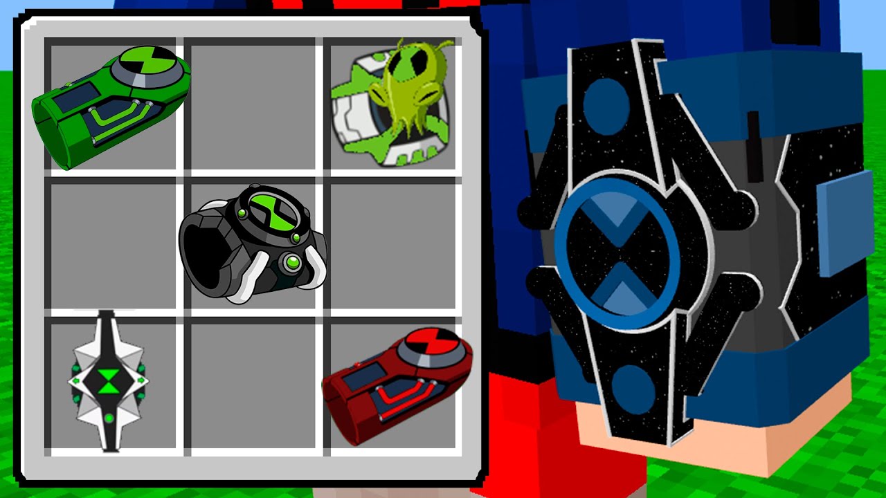 CRIEI O OMNITRIX DO ALIEN X no MINECRAFT! - YouTube