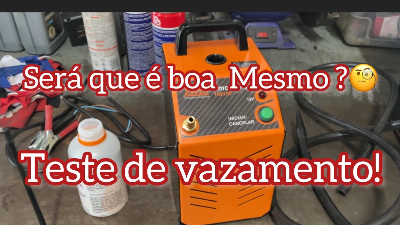 TESTE DE VAZAMENTO COM A SMOKE INJECTOR RAVEN - YouTube