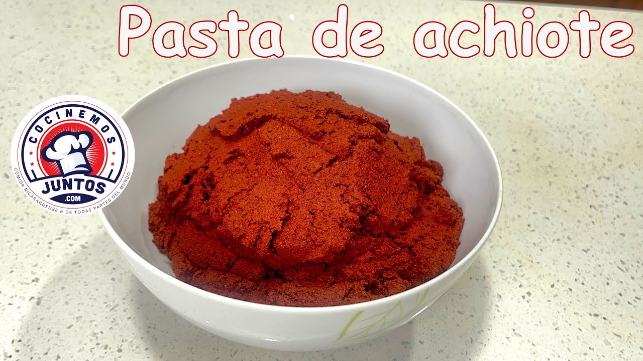 Pasta de achiote pura, organica y deliciosa. - YouTube