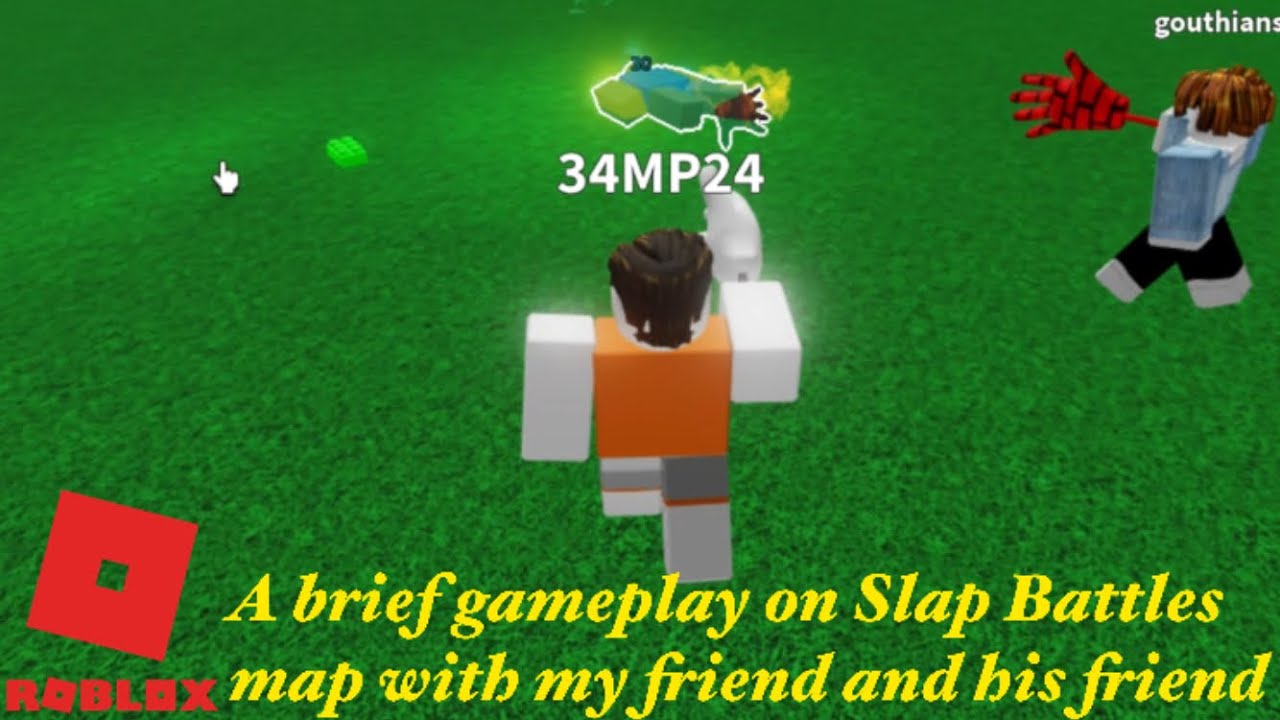 Roblox: A brief gameplay on Slap Battles map with my friend and his ...