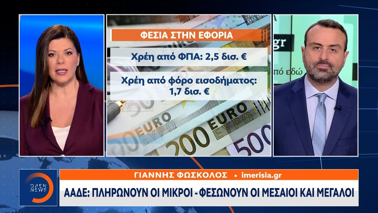 ΑΑΔΕ: Πληρώνουν οι μικροί - Φεσώνουν οι μεσαίοι και οι μεγάλοι | OPEN ...