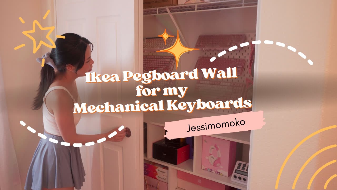 Ikea Pegboard Wall for my Mechanical Keyboards - YouTube