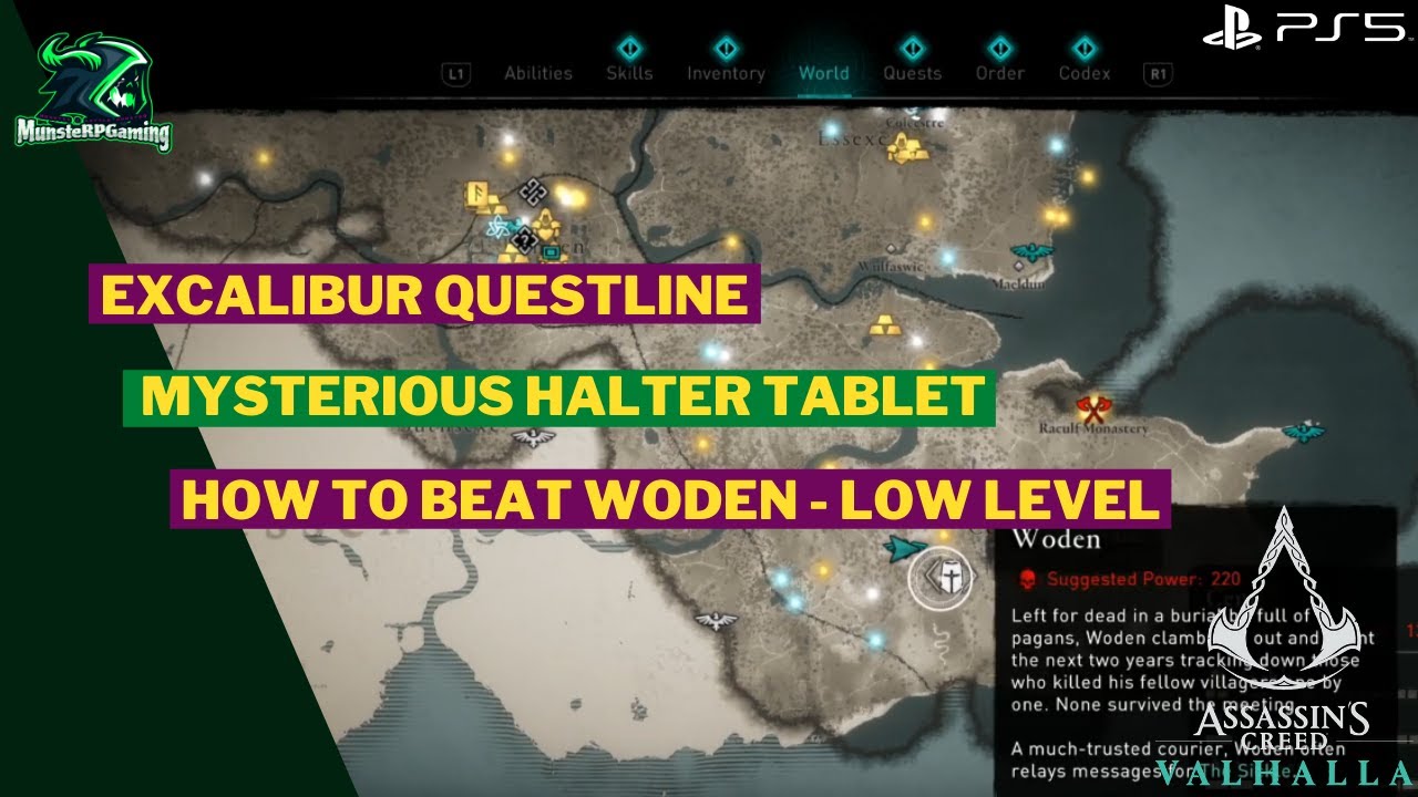 AC Valhalla PS5 - How to beat Woden at low level for Halter Tablet ...