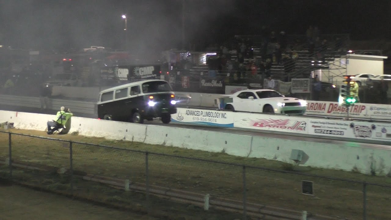 1973 V8 VW Bus Barona Drag Strip 10-18-2024 - YouTube