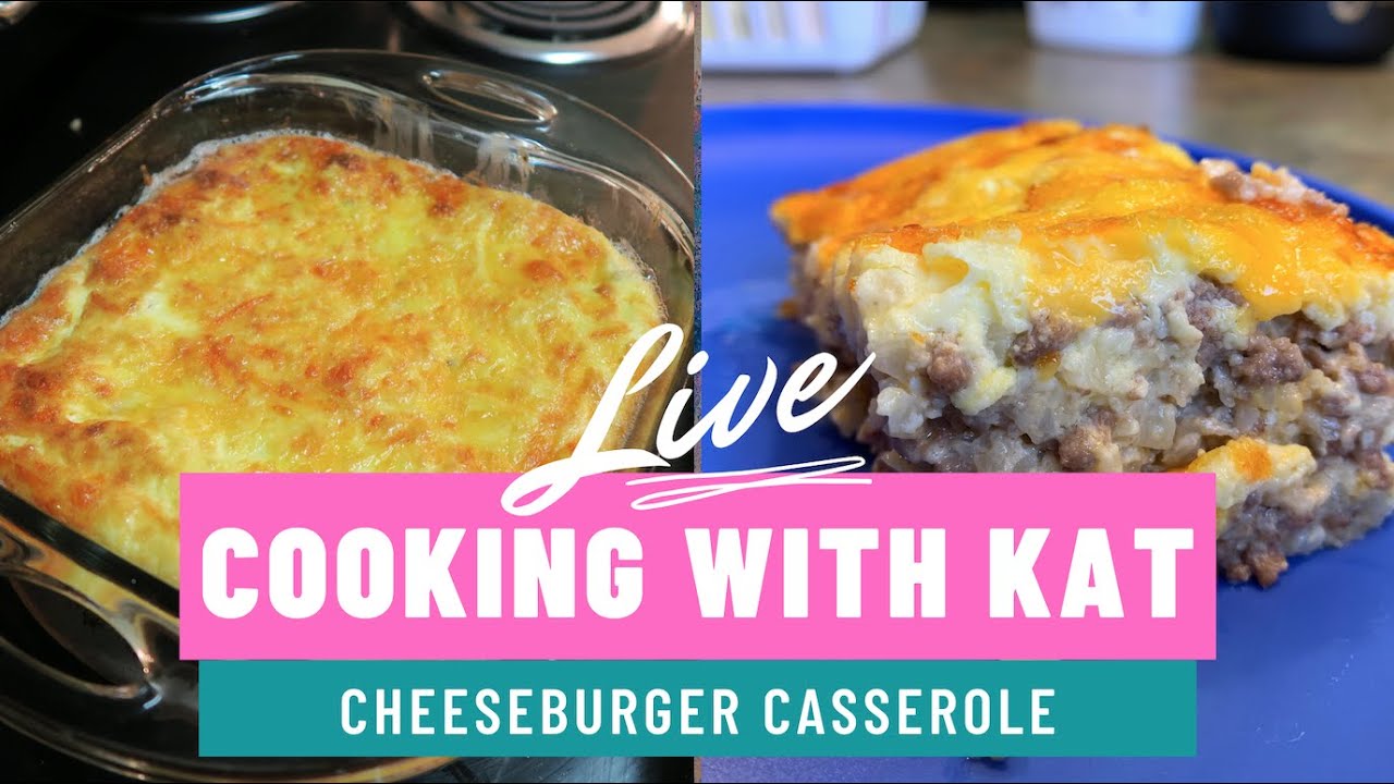 LIVE COOK ALONG: Keto Cheeseburger Casserole - YouTube
