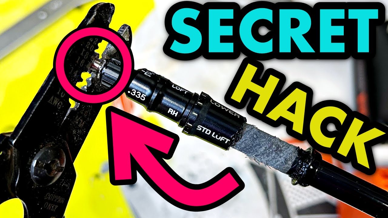 How to Remove a Golf Shaft Adaptor - With and Without a Proper Shaft ...