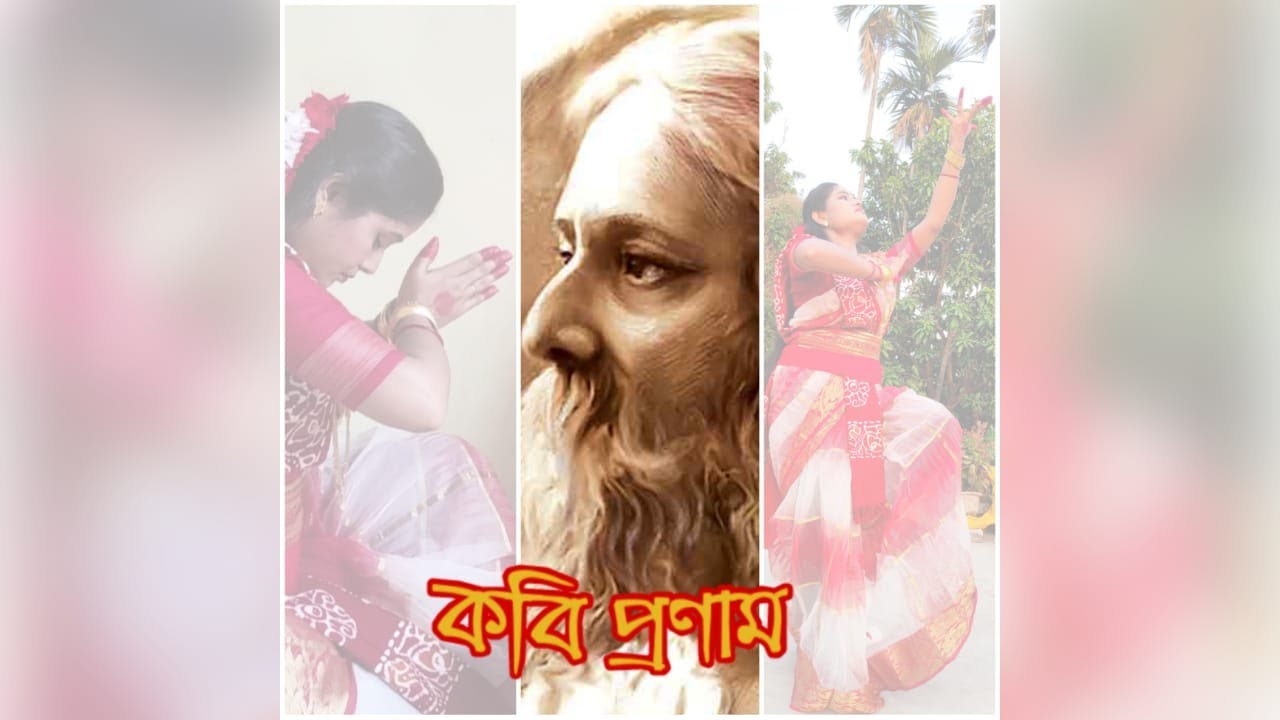 Rabindra Jayanti || Nobo Anonde Jago || Dance Cover by Shinjan ...