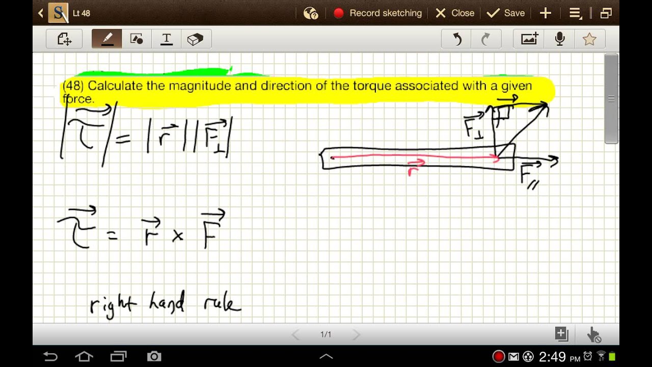 Calculating torque - YouTube