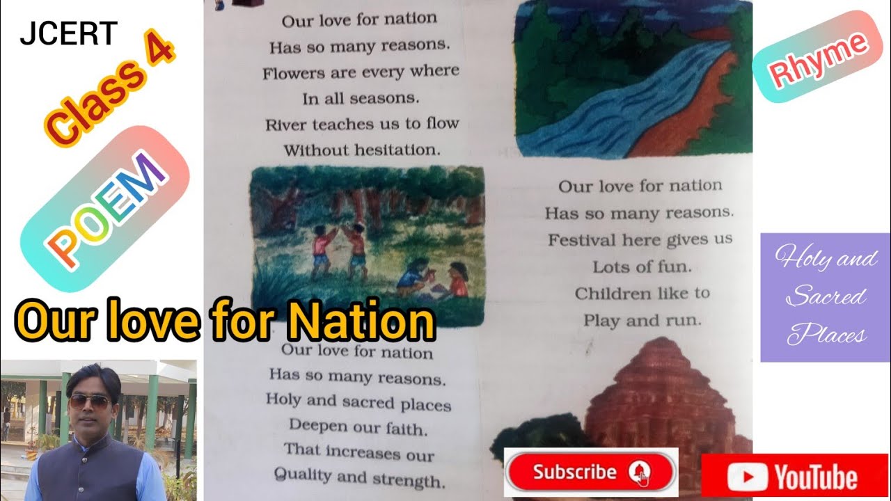 Poem:- "Our love for Nation" #class4 #poem #rhymes #jcert # ...