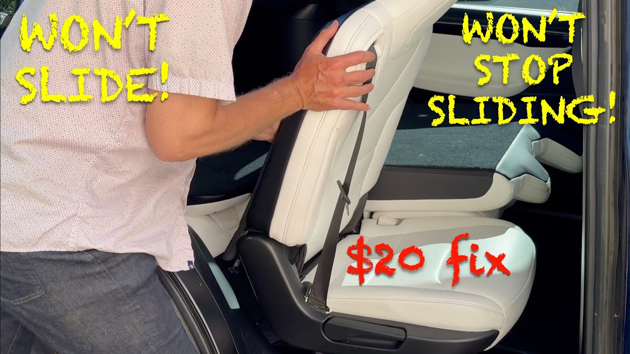 How To Fix Tesla Model X Passenger-Side Bench Seat Easy Entry Sliders ...