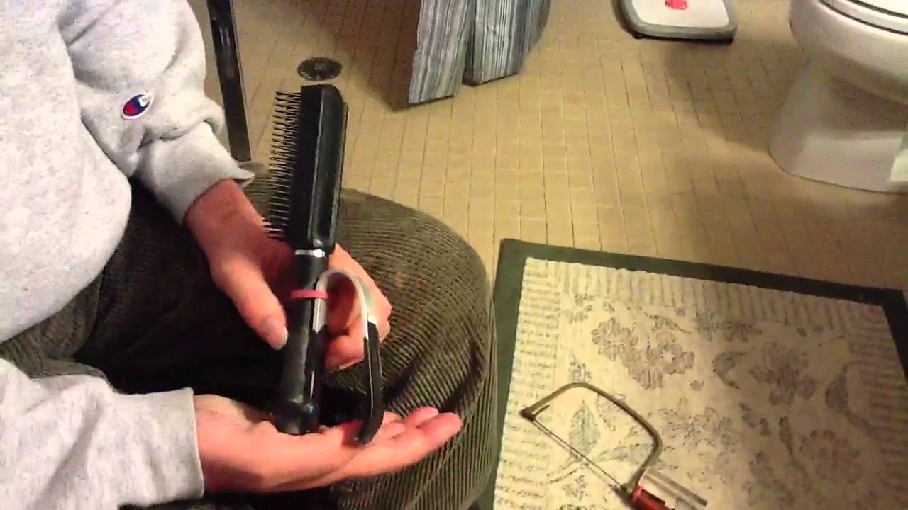 Quadriplegic adapts hair brush - YouTube