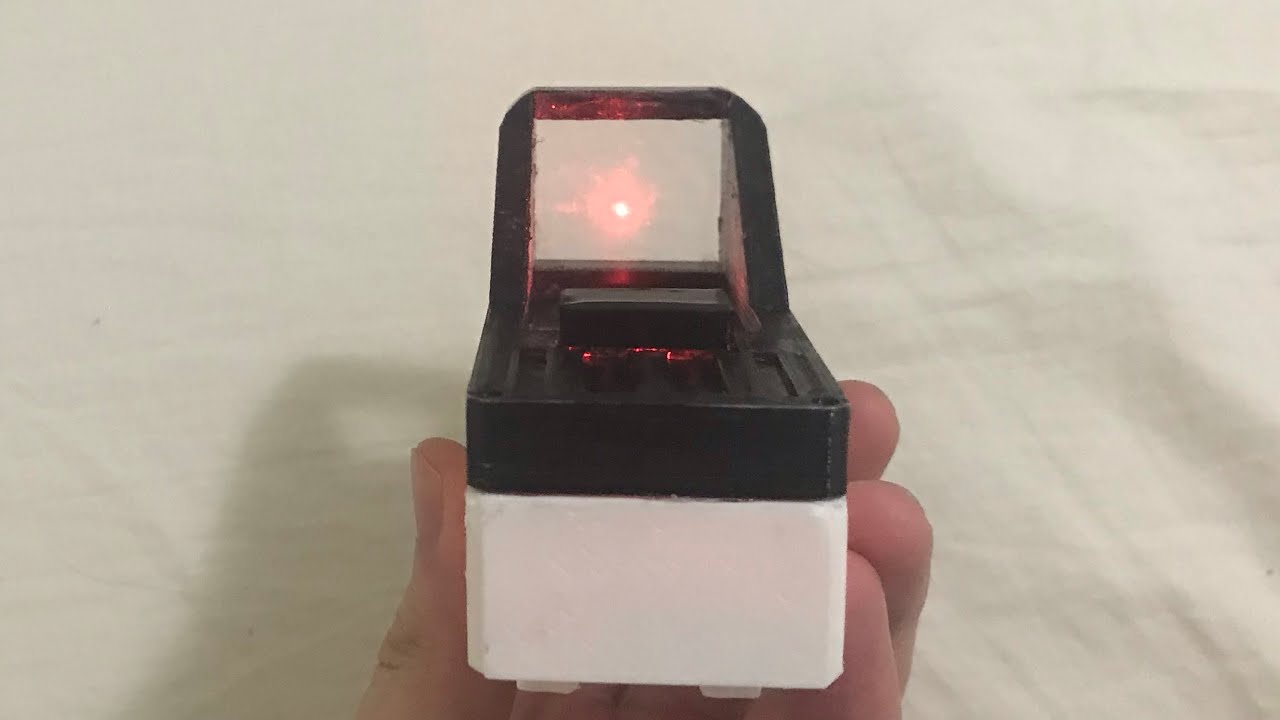 Homemade Red dot sight - YouTube