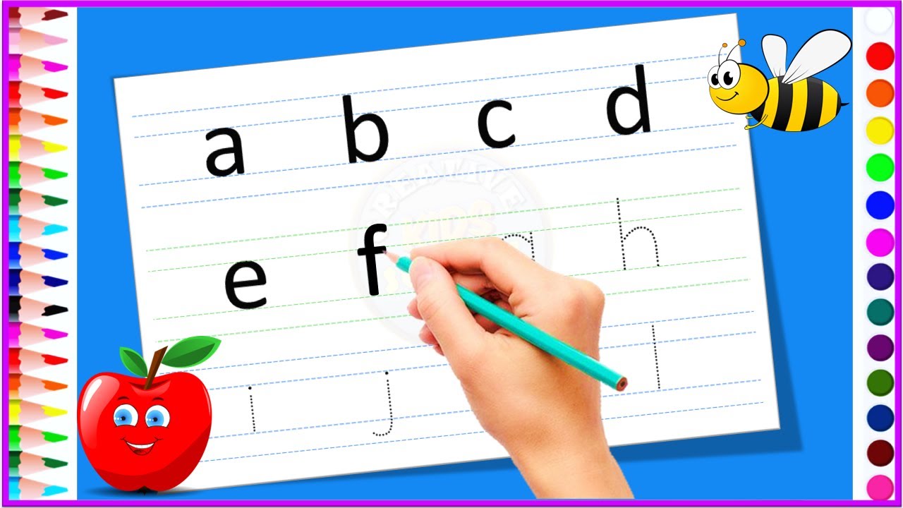 How to Write Letters a-z | Small Letters | Writing abc for Preschool ...