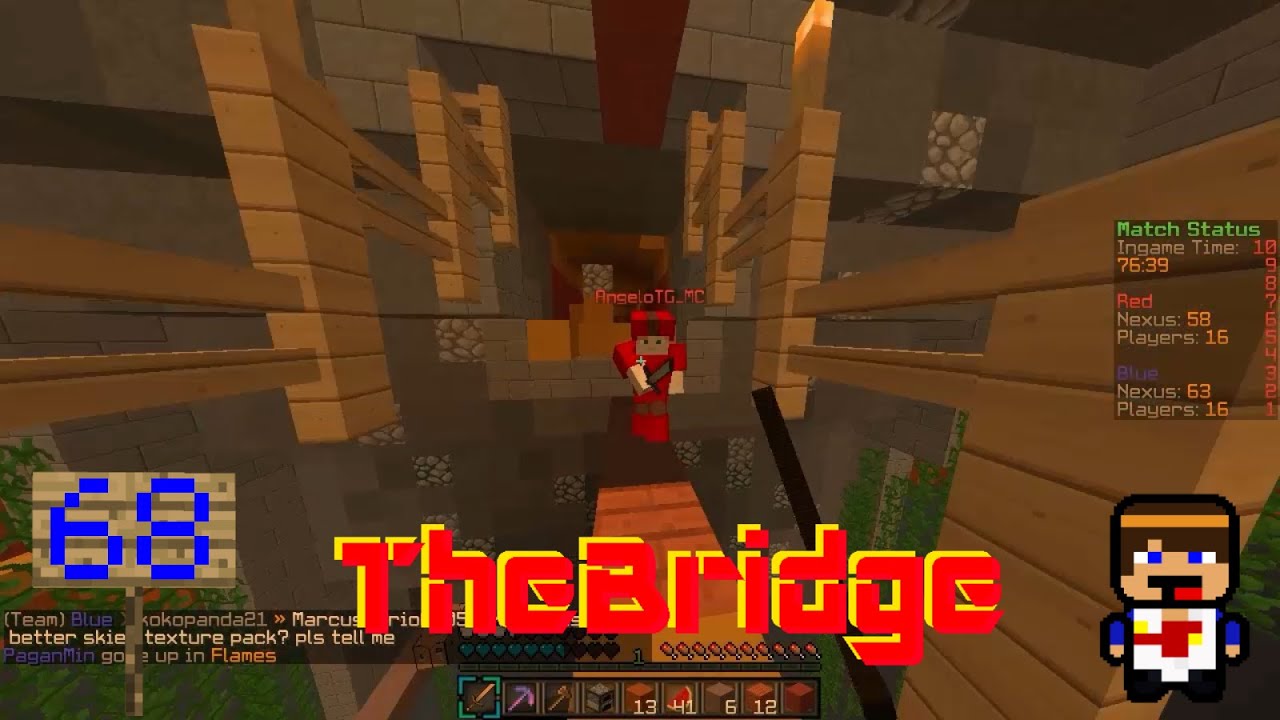 [Minecraft]SC TheBridge Gameplay #68 - We lose because of tha RED HACKS ...