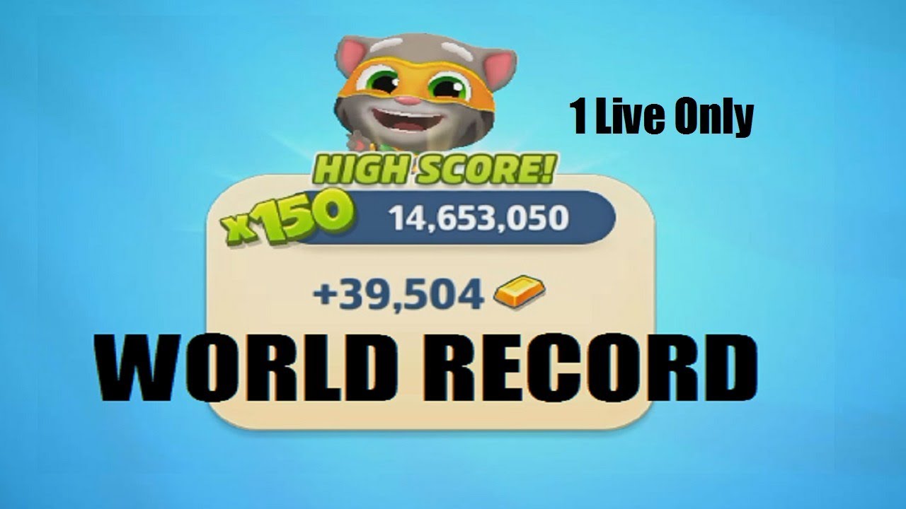 TALKING TOM GOLD RUN SUPER TOM OFFICIAL WORLD RECORD HIGHEST SCORE ONLY ...