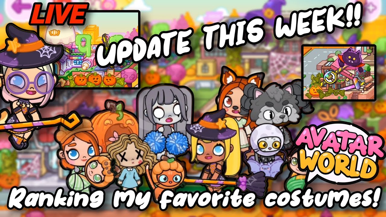 Avatar World UPDATE THIS WEEK and Ranking my Favorite Costumes! LIVE ...