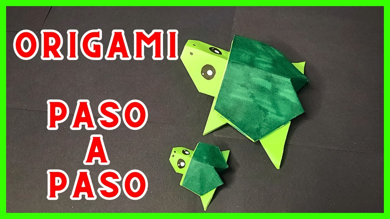 ⩥ Cómo hacer una TORTUGA de ORIGAMI 🐢 - YouTube
