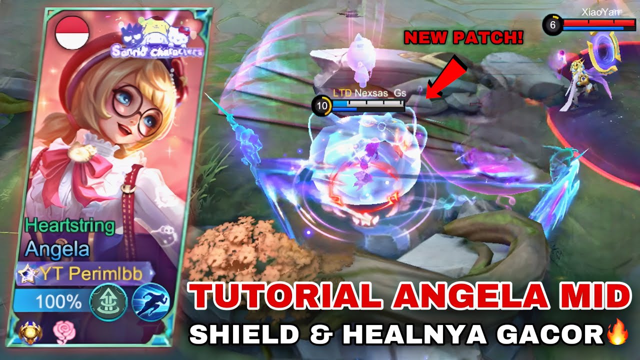 TUTORIAL ANGELA MID NEW SEASON🔥 EMBLEM, BUILD, ROTASI AUTO WIN! - YouTube