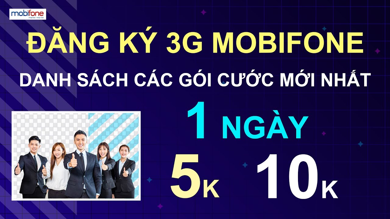 Đăng ký 3G Mobi ngày - Danh sách các gói các gói Mobi 3G - 1 ngày - 5K ...