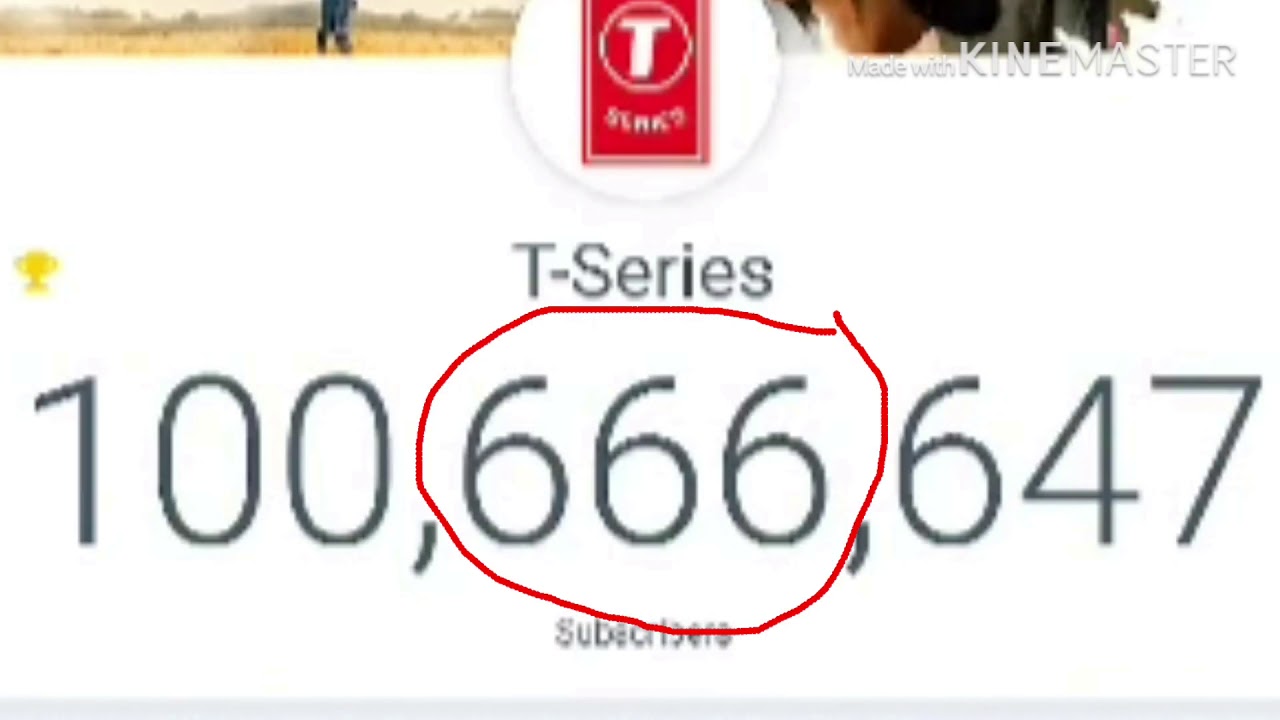 T Series 666 Subscribers YouTube t-series-666-subscribers-youtube