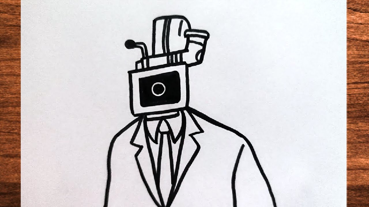 How to draw Big Cameraman Skibidi Toilet - YouTube