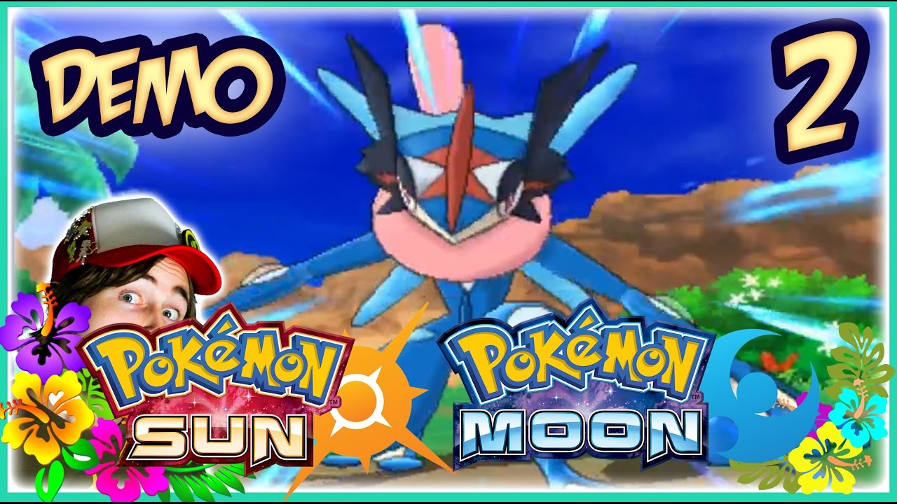 Ash Greninja Battle! Pokemon Sun and Moon DEMO: Part 2 - YouTube