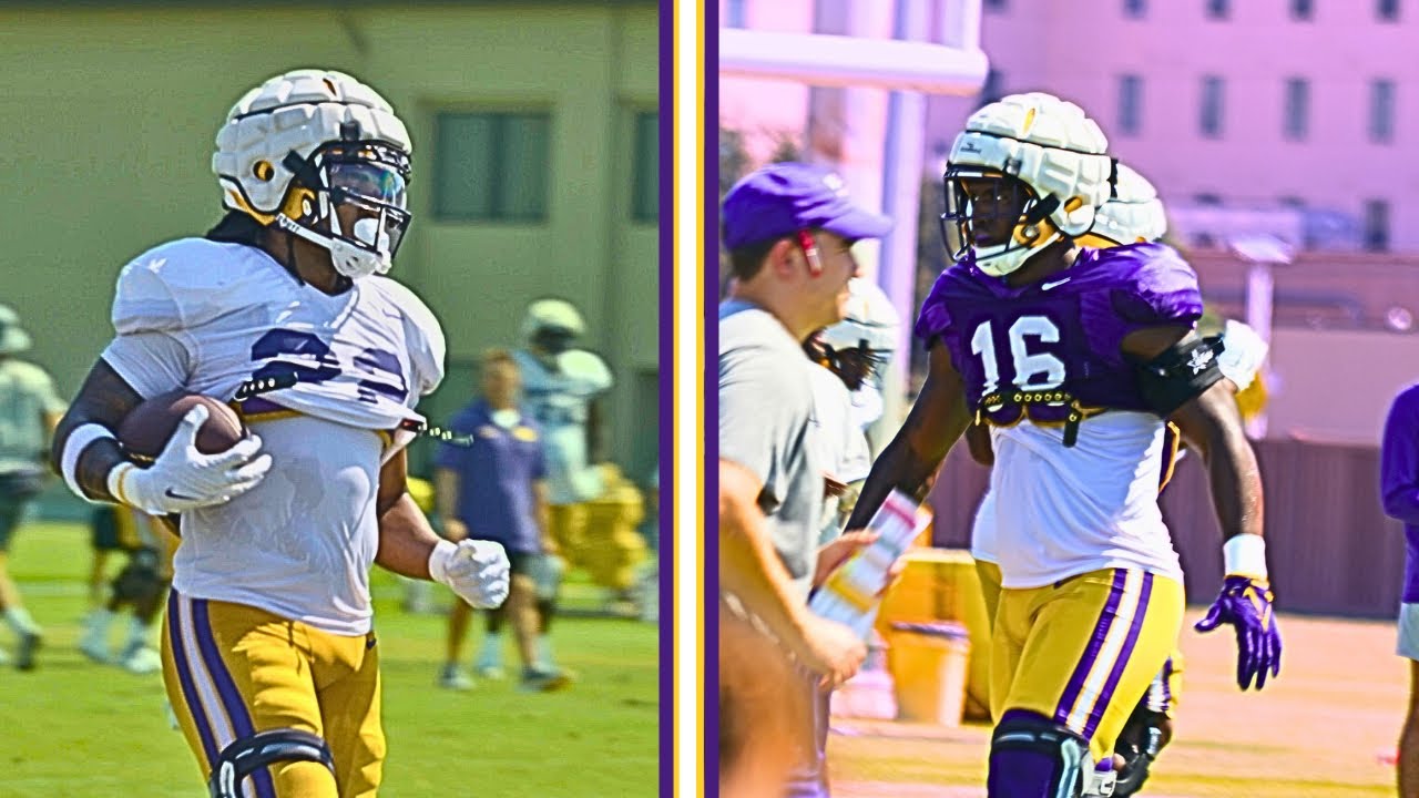 LSU Football Practice HIGHLIGHTS: DB vs WR 1v1's! - YouTube