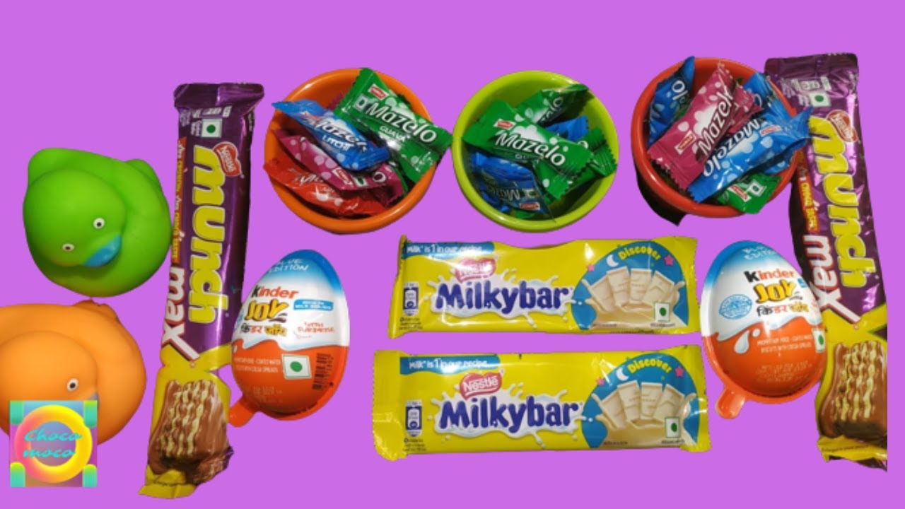 Chocolate story ! Satisfying Chocomoco | Rainbow Mixing Candy unpack ...