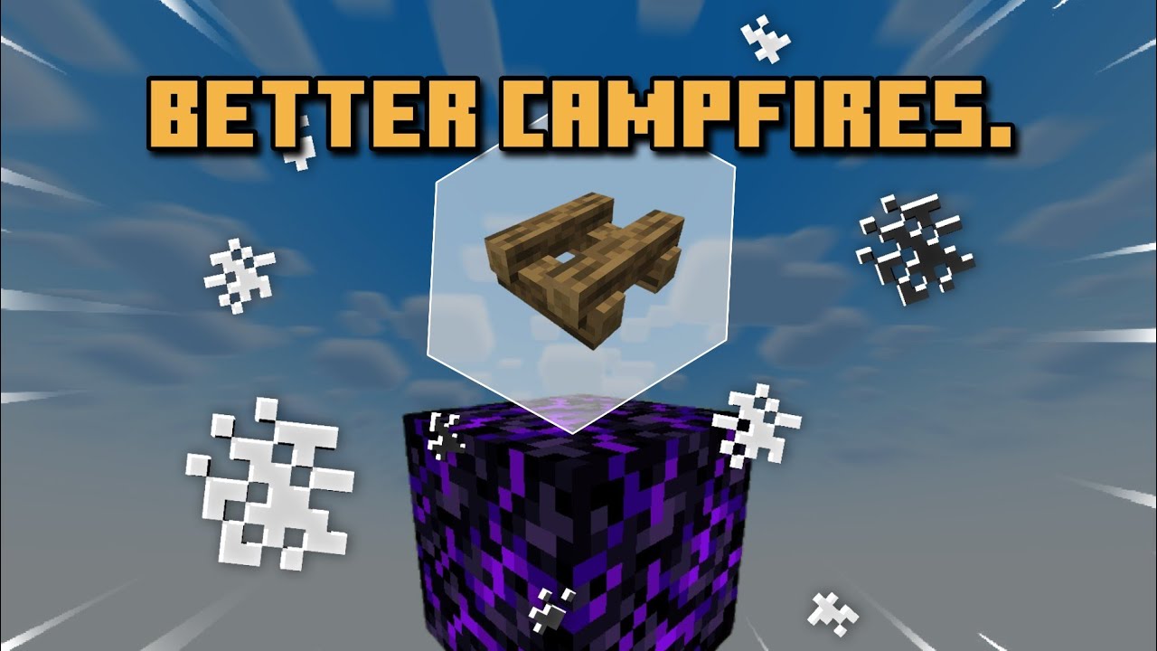 MINECRAFT Bedrock Better Campfires Texture pack - YouTube