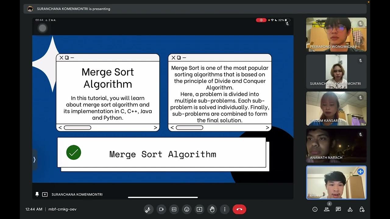 Data Structures and Algorithms (Linear search&Merge Sort) - YouTube