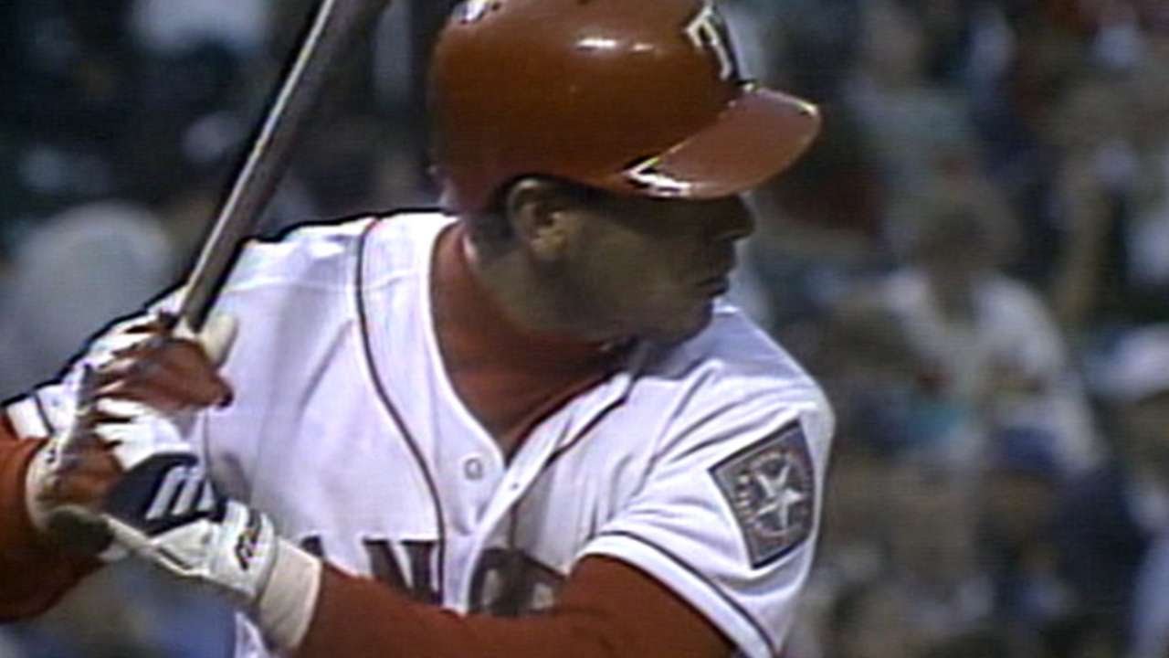 SEA@TEX: Gil hits his first home run in Majors - YouTube
