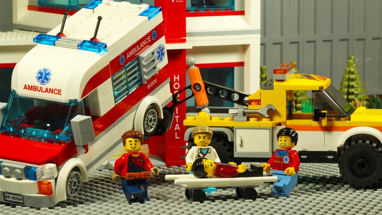 Lego City Emergency Ambulance Tow Truck - YouTube