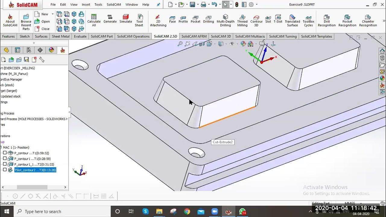 Milling2 5D Advance Training - YouTube