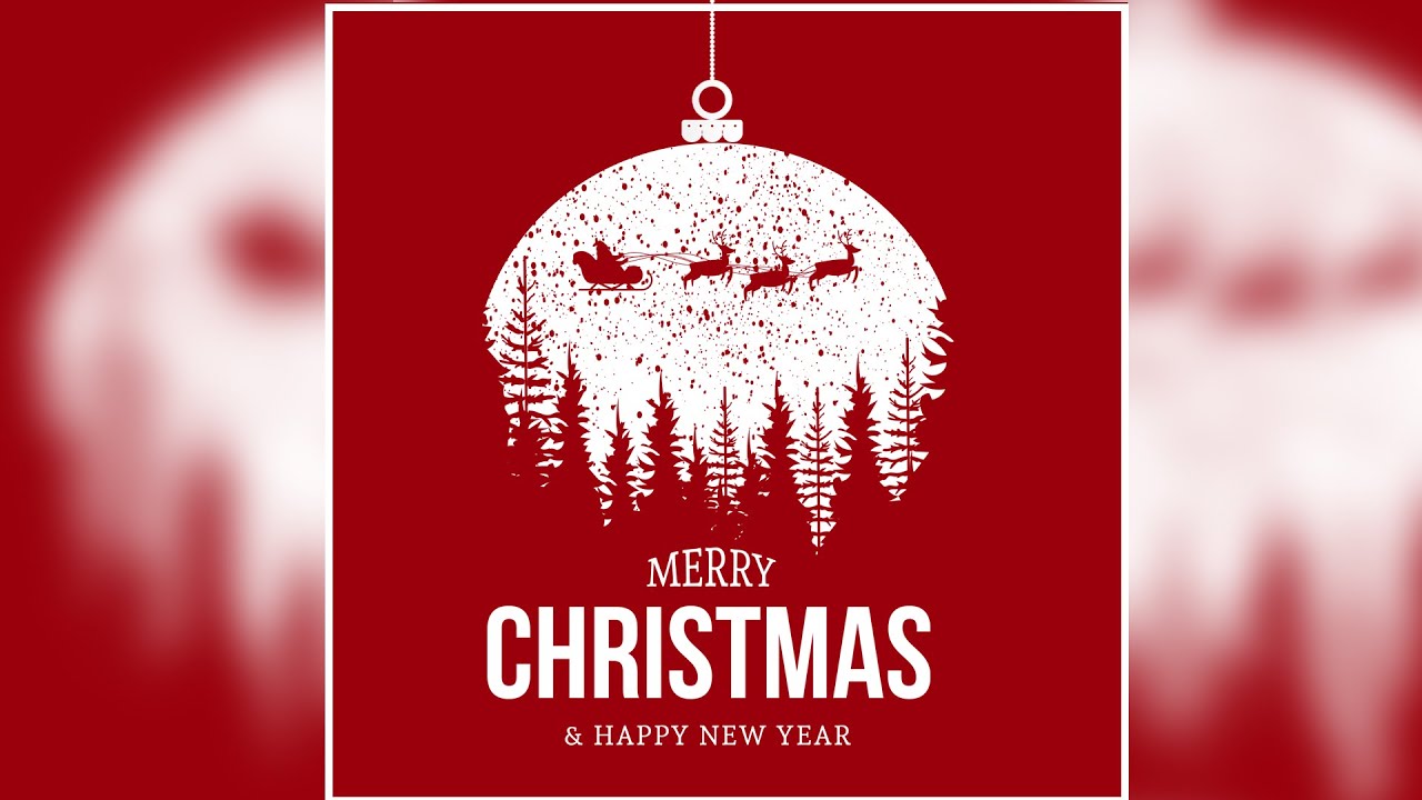 Christmas Poster design in Adobe Photoshop | Xmas Banner Design | VS ...