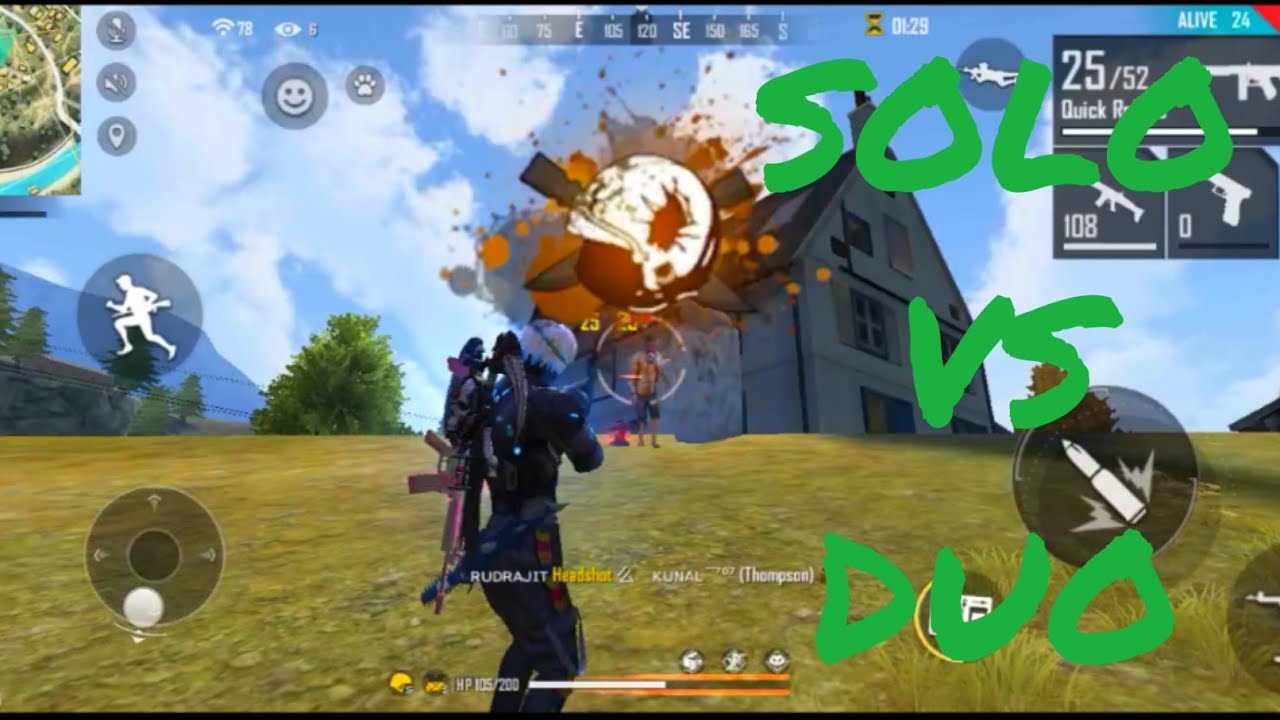 SOLO VS DUO (1 VS 2) HIGHLIGHT GAME PLAY _ GARENA FREE FIRE _ STAR ...