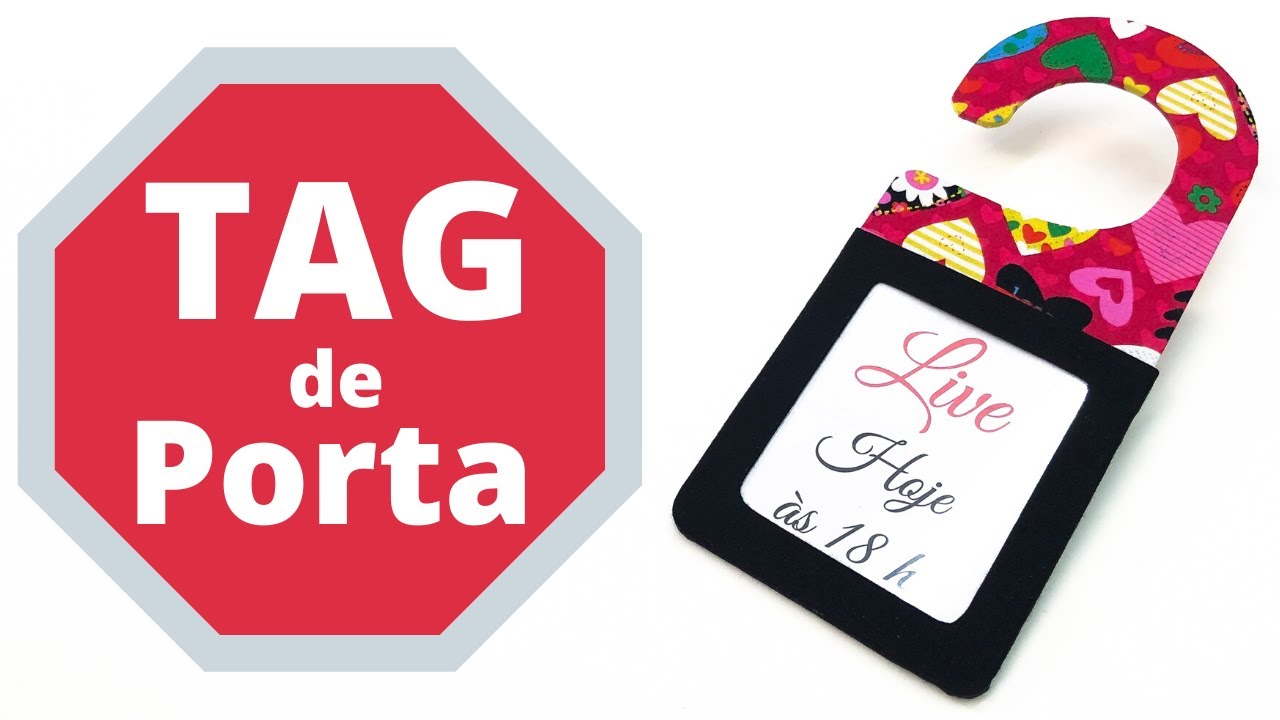 TAG de Porta - Não Perturbe | Cartonagem Passo a Passo Heloisa Gimenes ...