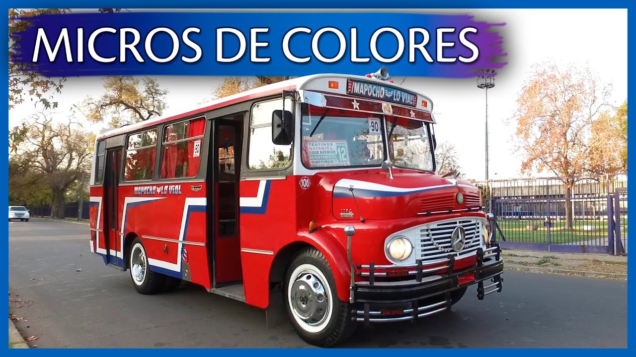 🚍 ASÍ ERAN las MICROS ANTIGUAS de SANTIAGO 🚌 MICROS DE COLORES - YouTube