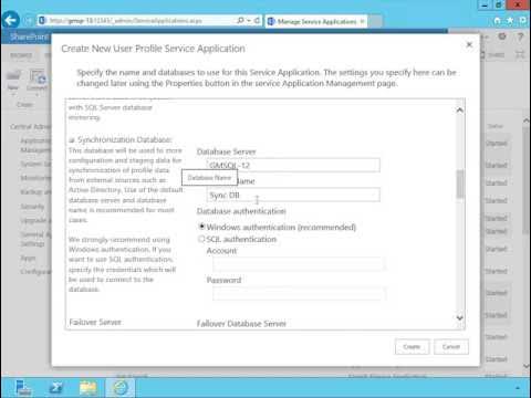User profile service Application in SharePoint 2013 - YouTube