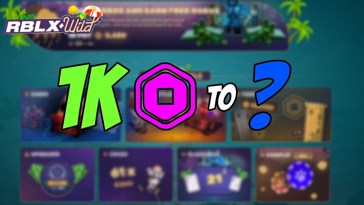 RBLXWILD 1K TO ? (HONEST OPENING) - YouTube