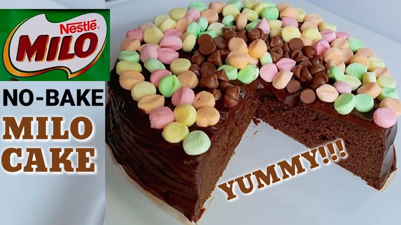 No-Bake MILO CAKE with MILO FROSTING (Sobrang Sarap!) | Steamed Milo ...