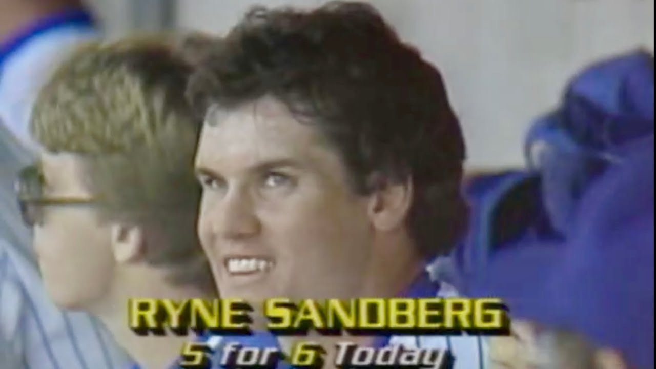 1984 | Chicago Cubs vs St Louis Cardinals | Sandberg Slugs 2 HRs ...