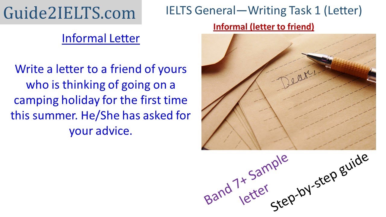 Informal Letter To A Friend About Camping