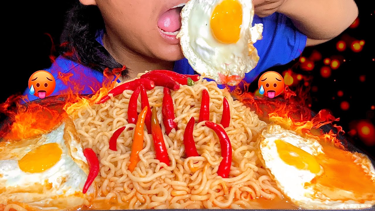 Dabal spicy current Chau chau 8 paket eating chylenj reed chilly - YouTube