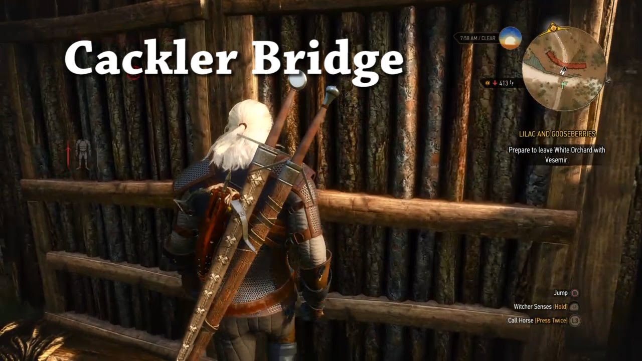 The Witcher 3: Wild Hunt: Found Cackler Bridge - YouTube