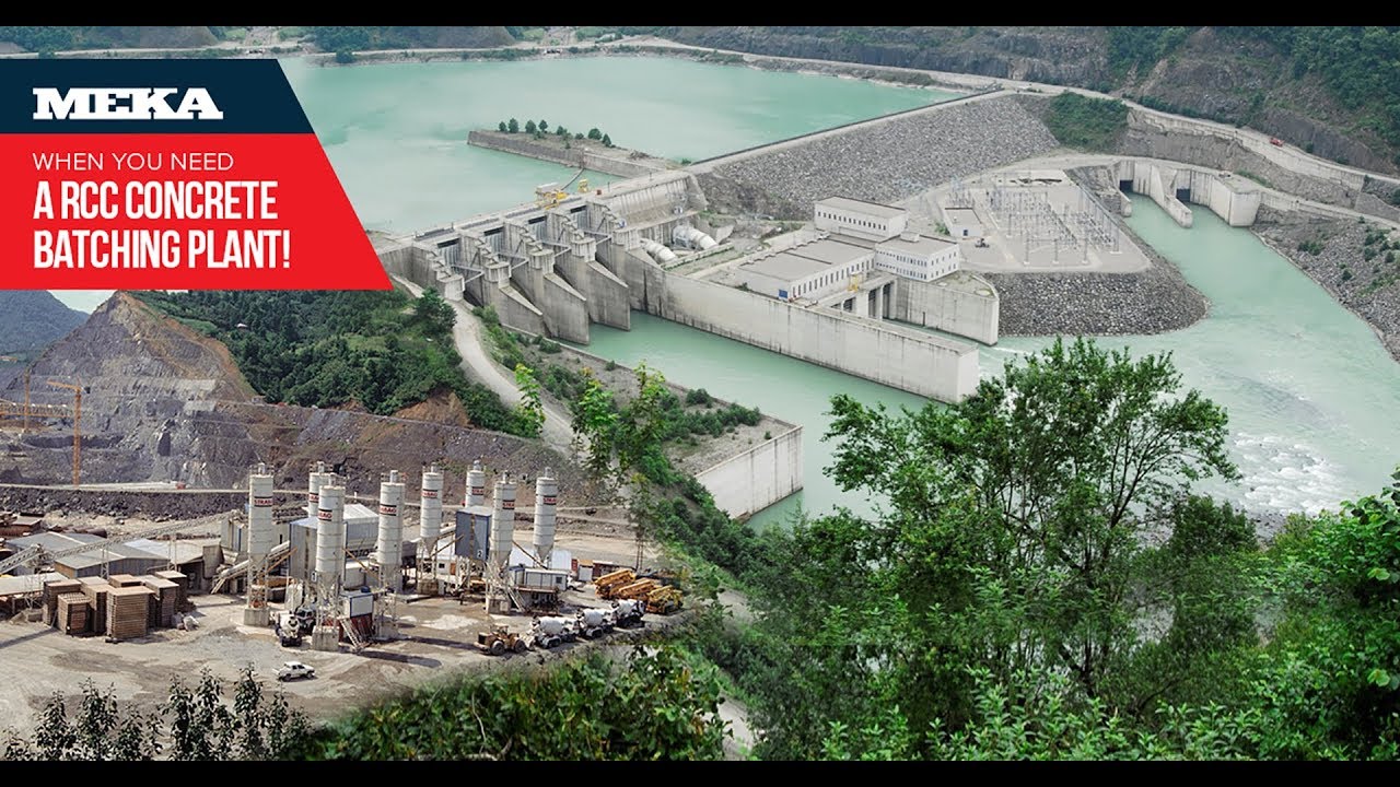 MEKA RCC Concrete Batching Plants - YouTube