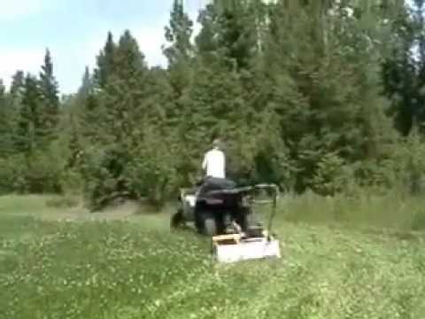 Homemade ATV Food Plot Mower - YouTube
