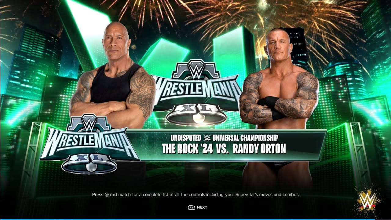 The Rock Vs Randy Orton - Undisputed Tittle Match At WrestleMania 40 ...