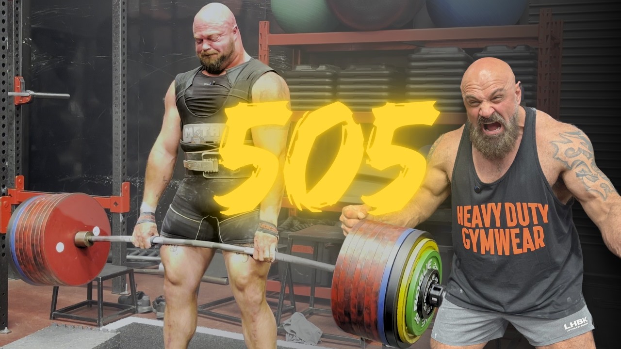 505KG deadlift FOR REPS: World's Strongest Man Training Session - YouTube