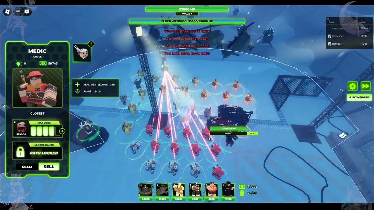 Fortress Snowlyn Nightmare win (6) - ️FROSTY's INVASION Tower Defense X: BETA - Roblox - YouTube